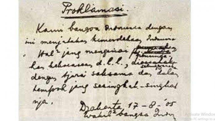 Kisah di Balik Naskah Proklamasi Kemerdekaan Indonesia, 3 Pemuda Jadi ...