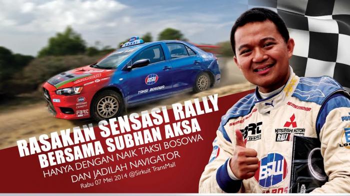 Taksi Bosowa Ajak Pelanggan Jadi Navigator Rally Subhan Aksa - Tribun ...