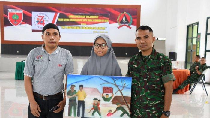 Karya Pelajar Polman Ini Juara Lomba Lukis Korem 142 Tatag Mamuju ...