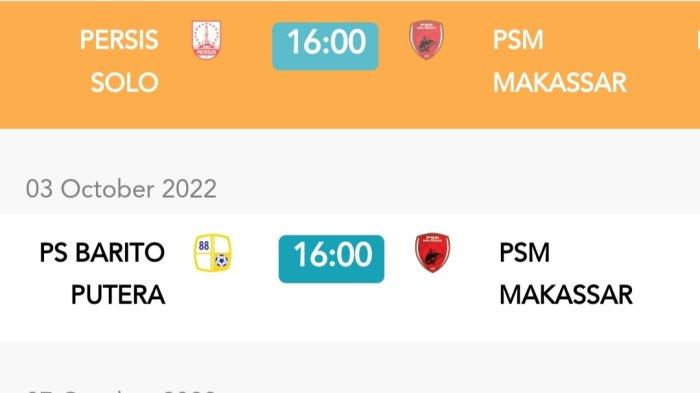 Laga PSM Makassar Vs Barito Putera Tertunda, Berikut Jadwal Baru Dirilis PT LIB - Tribun-timur.com