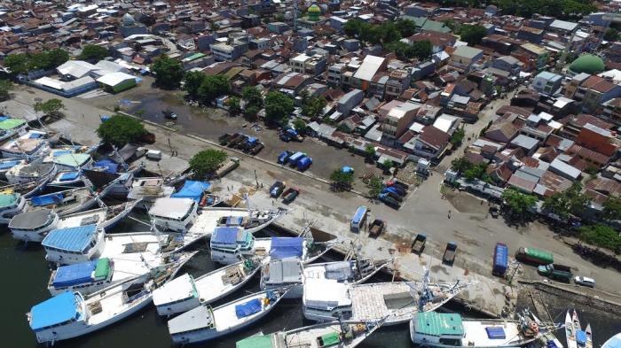 FOTO: Pelabuhan Paotere Makassar dari Ketinggian - Tribun-timur.com