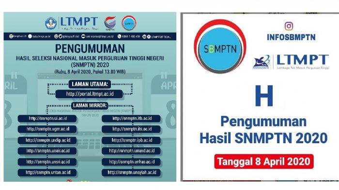 Cara Lihat Pengumuman SNMPTN 2020 pada Rabu 8 April, ITB UI UGM ITS IPB ...