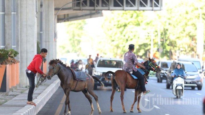 Foto Penunggang Kuda dalam Acara Appa'bunting - Tribun-timur.com