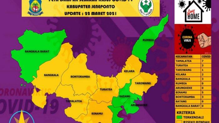 4 Kecamatan di Jeneponto Masuk Zona Aman Sebaran Covid-19 - Tribun ...