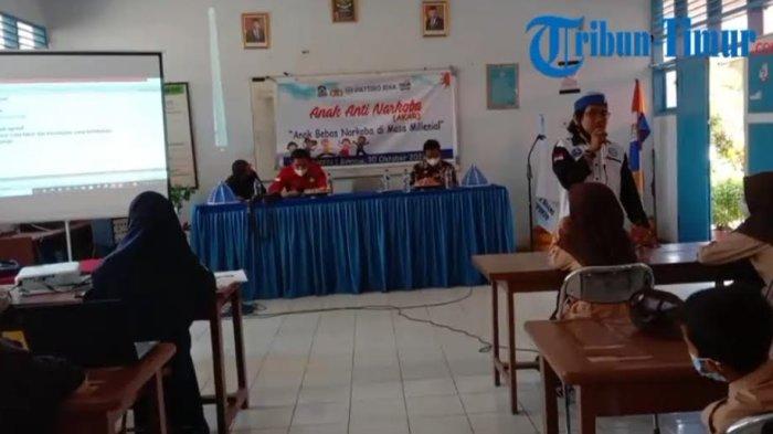 Polres Jeneponto dan LAN Sosialisasi Bahaya Narkoba di SMPN 1 Binamu - Tribun-timur.com