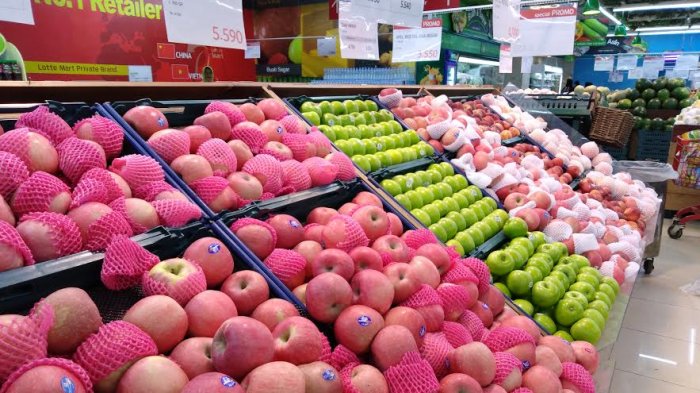 Buah, Sayur dan Daging Turun Harga di Lotte Mart, Cek Promonya - Tribun ...