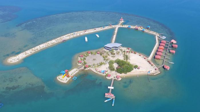 FOTO DRONE: Keindahan Pulau Cambang-cambang Pangkep - Tribun-timur.com