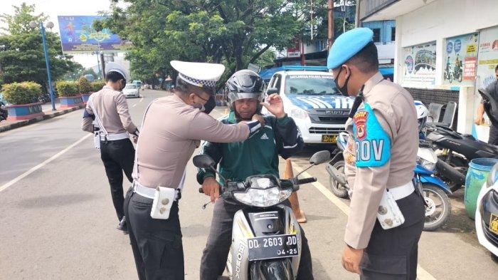 Puluhan Pengendara Terjaring Operasi Zebra 2022, Polres Maros Beri Sanksi Teguran - Tribun-timur.com