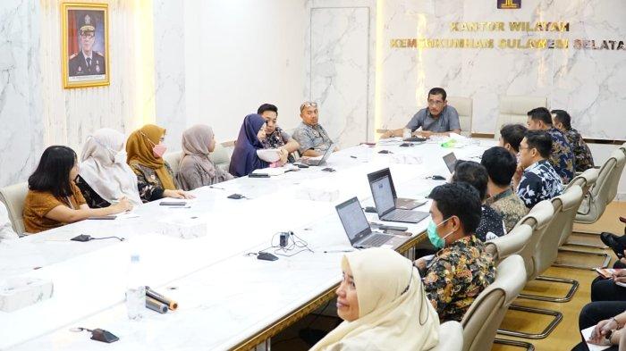 Kakanwil Liberti Sitinjak Evaluasi Realisasi Anggaran Kanwil Kemenkumham Sulsel - Tribun-timur.com