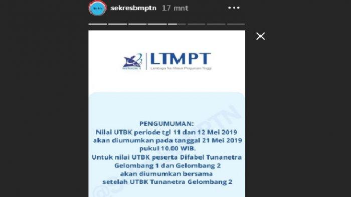Klik https://pengumuman-utbk-2.ltmpt.ac.id/ Sekarang Untuk Tahu Nilai ...