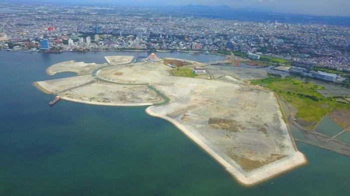 FOTO DRONE: Reklamasi Kawasan CPI Makassar Rampung - Tribun-timur.com