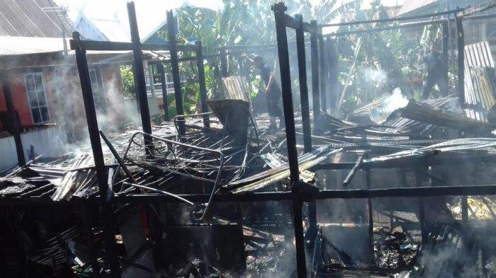 Kebakaran di Kampung Baru Bungoro, Satu Rumah Panggung Ludes Terbakar - Tribun-timur.com