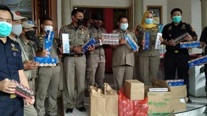 Satpol PP dan Bea Cukai Sita 22.700 Batang Rokok Ilegal di Sinjai - Tribun-timur.com