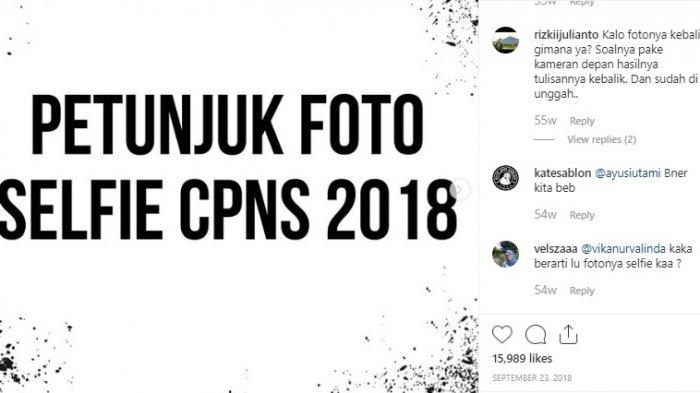 Sebelum Daftar CPNS 2019, 3 Ketentuan Foto Selfie yang Diunggah, Posisi ...