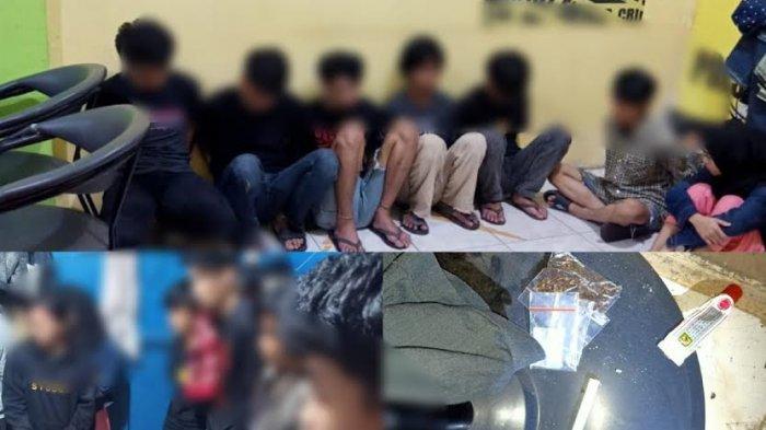 9 Muda-mudi Digerebek Polisi Saat Pesta Narkoba di Perumnas Antang Makassar - Tribun-timur.com