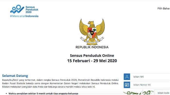 Login di sensus.bps.go.id dan Cara Daftar Sensus Penduduk Online, Cukup ...