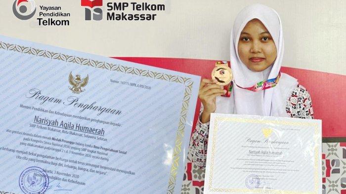 Siswi SMP Telkom Makassar Raih Prestasi Tingkat Nasional - Tribun-timur.com