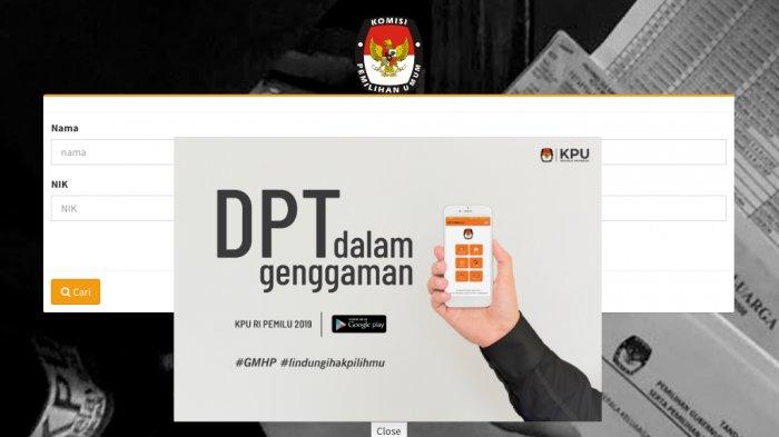 Situs lindungihakpilihmu.kpu.go.id Error, Ini Cara Lain Cek Daftar Pemilih Tetap atau DPT Anda ...