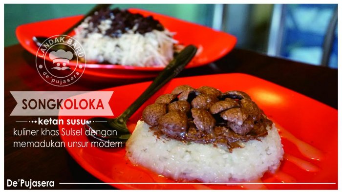 Unik, Songkolo dengan Berbagai Varian Rasa Ada di De’Pujasera Makassar ...