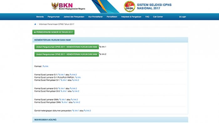 sscn.bkn.go.id - Jelang Pendaftaran CPNS 2018, Menpan Rilis Ambang ...