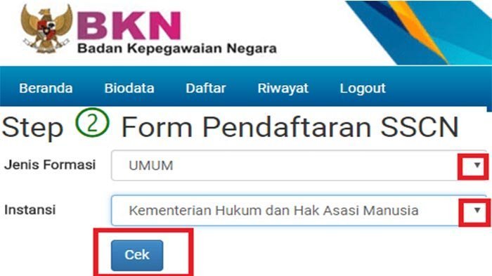 sscn.bkn.go.id 2018 Login- Tips BKN Supaya Registrasi Cepat ...