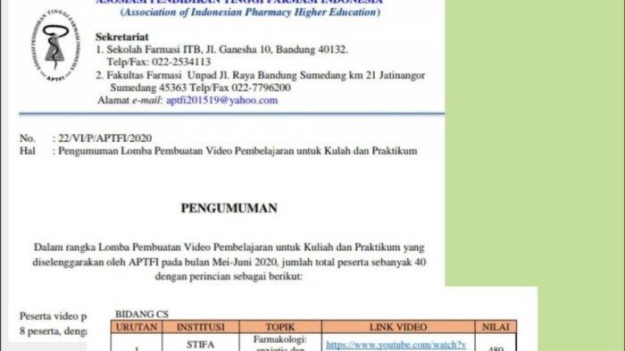 STIFA Makassar Raih Poin Tertinggi Lomba Video Pembelajaran APTFI ...