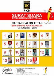 Ini Daftar Calon Ketua PKS Makassar - Tribun-timur.com