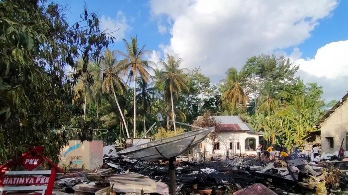 Kronologi 4 Rumah Terbakar di Panyili Bone, Kerugian Ditaksir Ratusan Juta - Tribun-timur.com