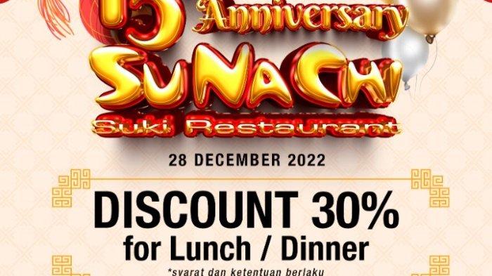 Anniversary ke-15, Sunachi Claro Makassar Beri Diskon 30 Persen ...