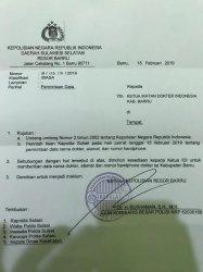 Beredar Surat Polres untuk IDI Barru, Ini Penjelasan Kapolres AKBP ...