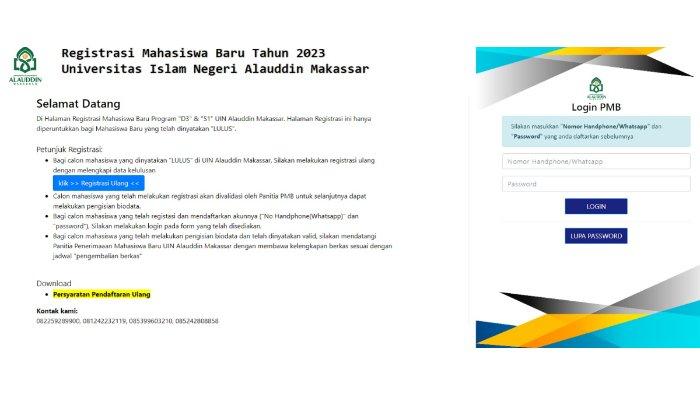 Lulus SPAN PTKIN UIN Alauddin Makassar, Simak Jadwal dan Syarat Daftar Ulangnya di Sini ...