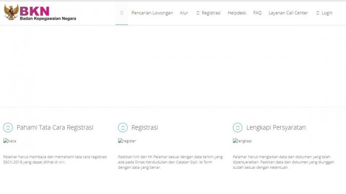 Ini Tampilan sscn.bkn.go.id, Cari Formasi, Pahami Tata Cara Registrasi ...