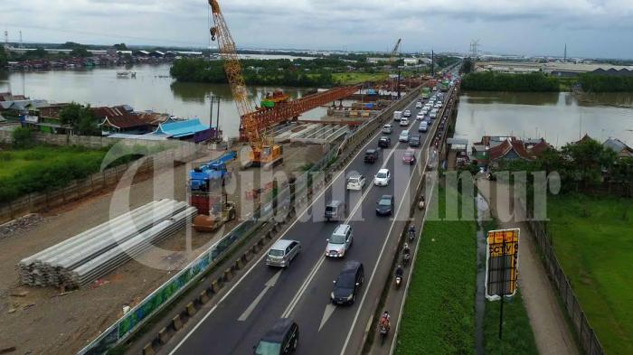 FOTO: Pengerjaan Konstruksi Jembatan Tol Ir Sutami - Tribun-timur.com