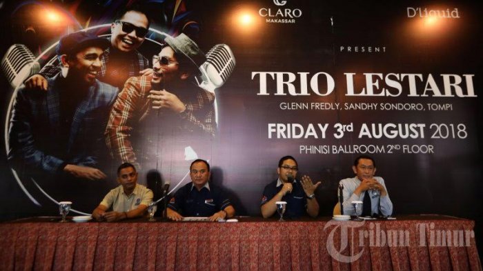 VIDEO: Begini Konsep dan Harga Tiket Konser Trio Lestari di Claro ...