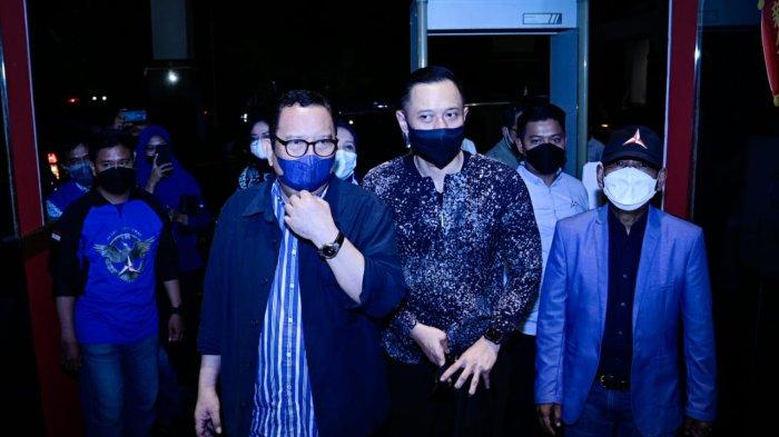 Ni'matullah & IAS Kompak Sambut Kedatangan Ketum Demokrat AHY di Bandara Sultan Hasanuddin ...