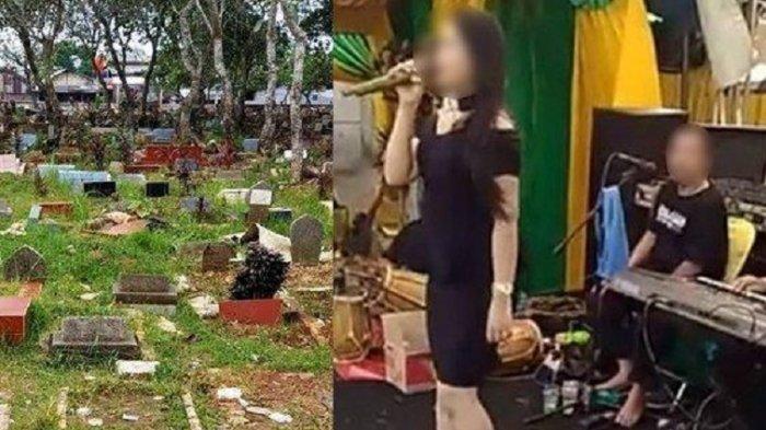 Video Viral Acara Dangdutan Digelar di Areal Pekuburan, Acaranya dari Sore hingga Dini Hari ...