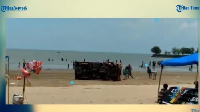 VIDEO: Viral! Balapan Truk di Pantai hngga Oleng Ditumpangi Anak-anak ...