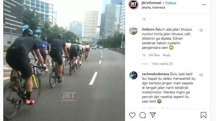 VIDEO: Konvoi Sepeda di Jalur Kendaraan Bermotor Sudirman Dikawal ...