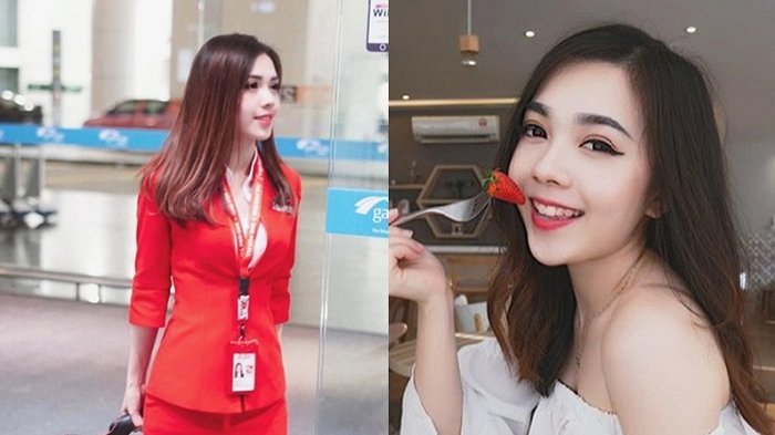 VIRAL Foto-foto Pramugari AirAsia Cantik Bikin Penumpang Terpesona, Identitasnya Terungkap ...