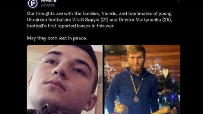 Sosok Sapylo & Martynenko, Pesepakbola Muda Ukraina yang Tewas Akibat Serangan Udara Rusia ...