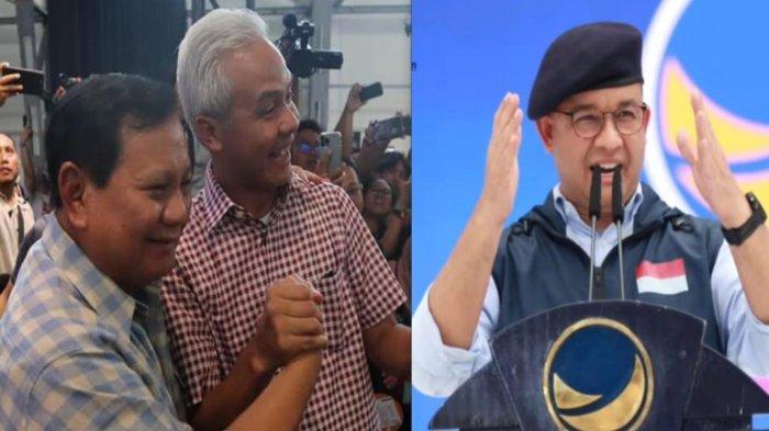 130 Hari Menuju Pilpres 2024 - Survei 3 Top of Mind Prabowo-Ganjar-Anies: Siapa Tereleminasi ...