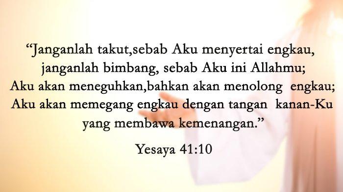 15 Ayat Alkitab Penghiburan dan Kekuatan - Tribunmanado.co.id