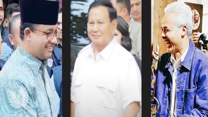 119 Hari Menuju Pilpres 2024 - Survei Terbaru: Keterpilihan Ganjar-Prabowo-Anies Turun ...