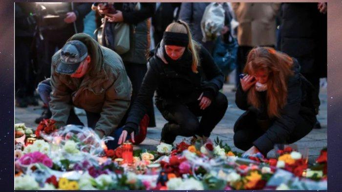 Warga Jerman Berduka atas Tewasnya Lima Orang, Lukai 200 Orang di Pasar ...