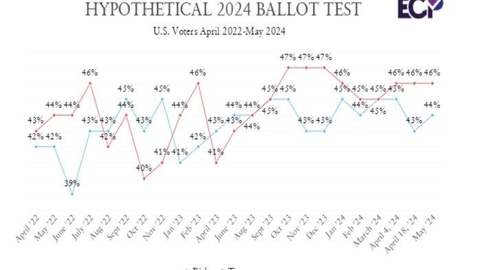 Pilpres AS 2024, Survei Nasional versi Emerson: Trump 46 Persen vs ...