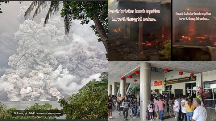 3 Berita Populer Sulawesi Utara Hari ini: Gunung Ruang Erupsi Lagi, Langit Manado Minut Bitung ...