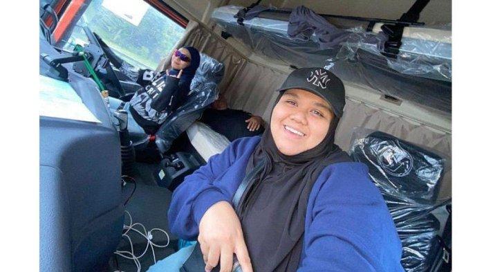 Sosok Amira Fatihah, Gadis Nekat Jadi Sopir Truk Kontainer Usai di-PHK ...