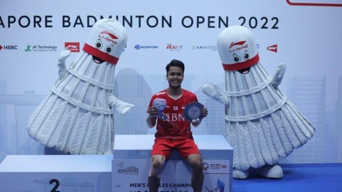 Penantian 2,5 Tahun Anthony Ginting hingga Juara Singapore Open 2022, Tundukkan Kodai Naraoka ...