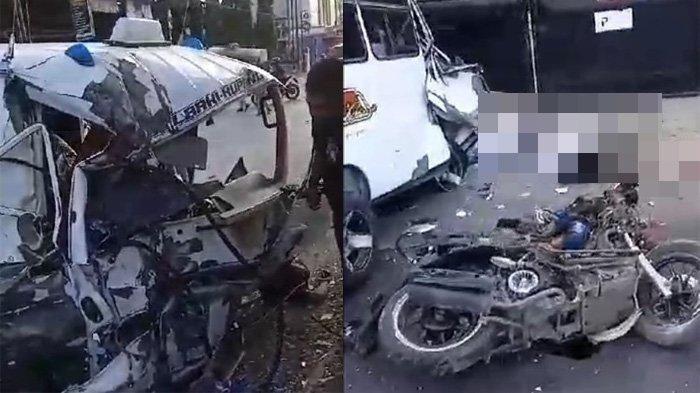 Kecelakaan Maut, 4 Orang Tewas Setelah Tabrakan Mobil Mikrolet dengan Motor - Tribunmanado.co.id