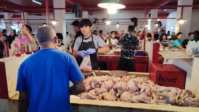 Awal Tahun 2023, Harga Daging Babi Sapi dan Ayam Stabil di Pasar Bersehati Manado Sulawesi Utara ...